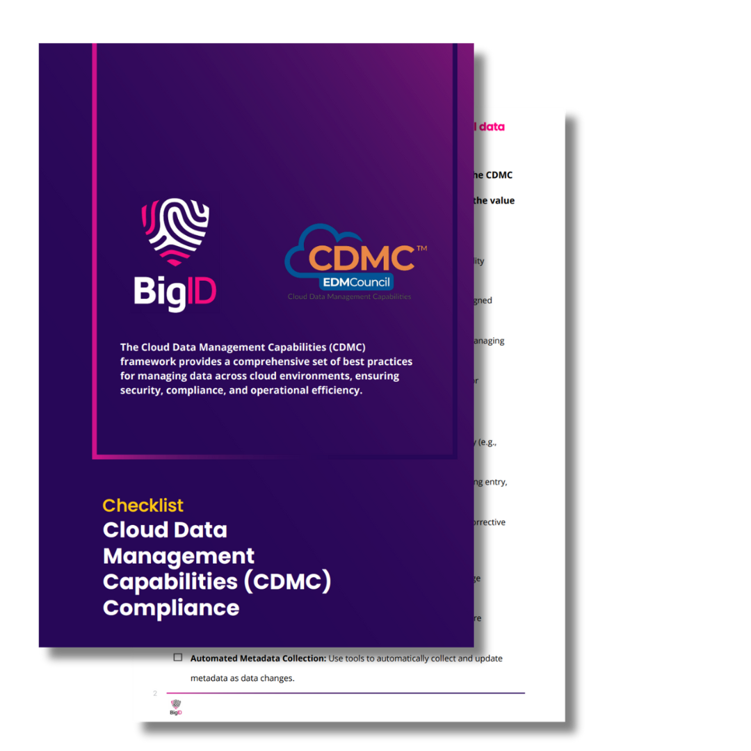 Cloud Data Management CDMC Checklist